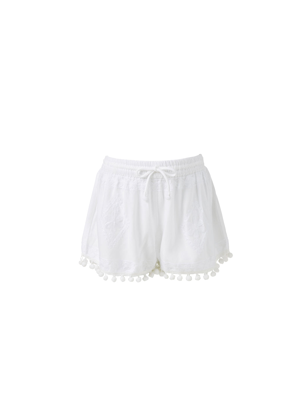 Girls Sienna White Shorts | Melissa Odabash