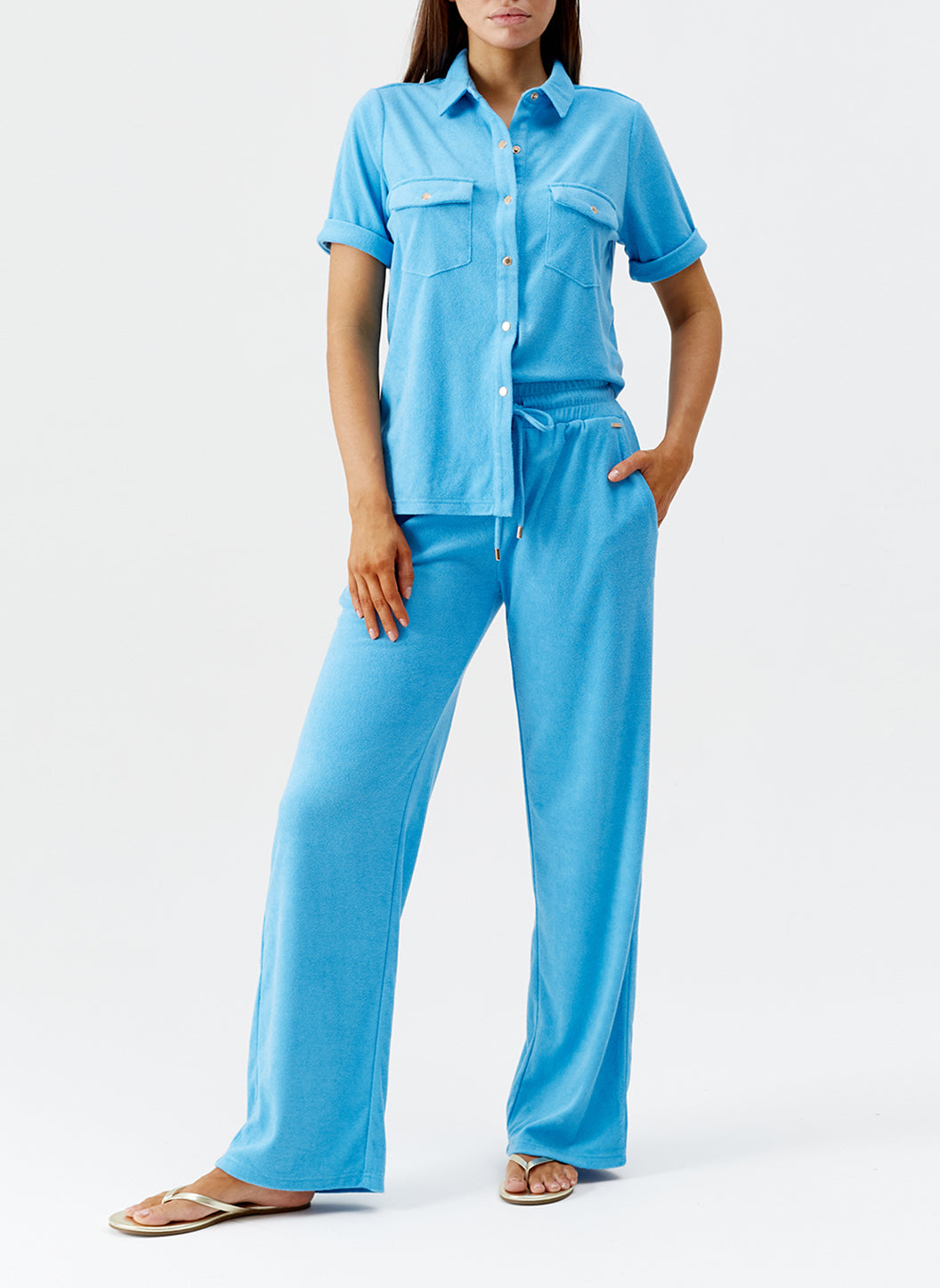 Exclusive Betty Aqua Trousers | Official Site
