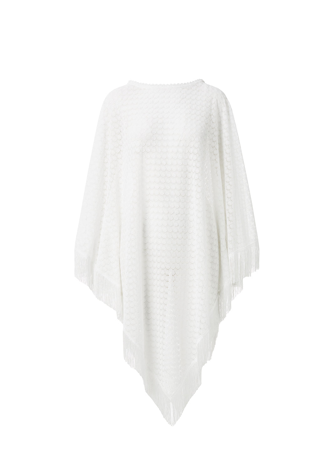 Blair White Poncho | Official Site