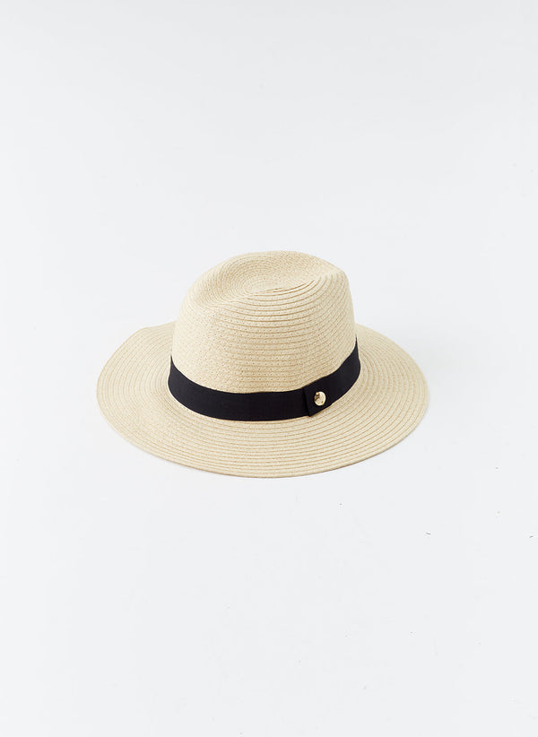 Fedora Beige Black Hat | Official Site