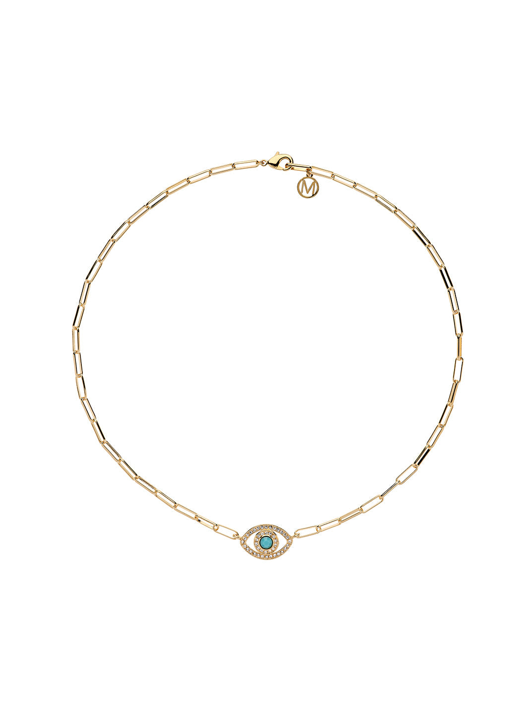 Gold Chain Eye Necklace | Official Site