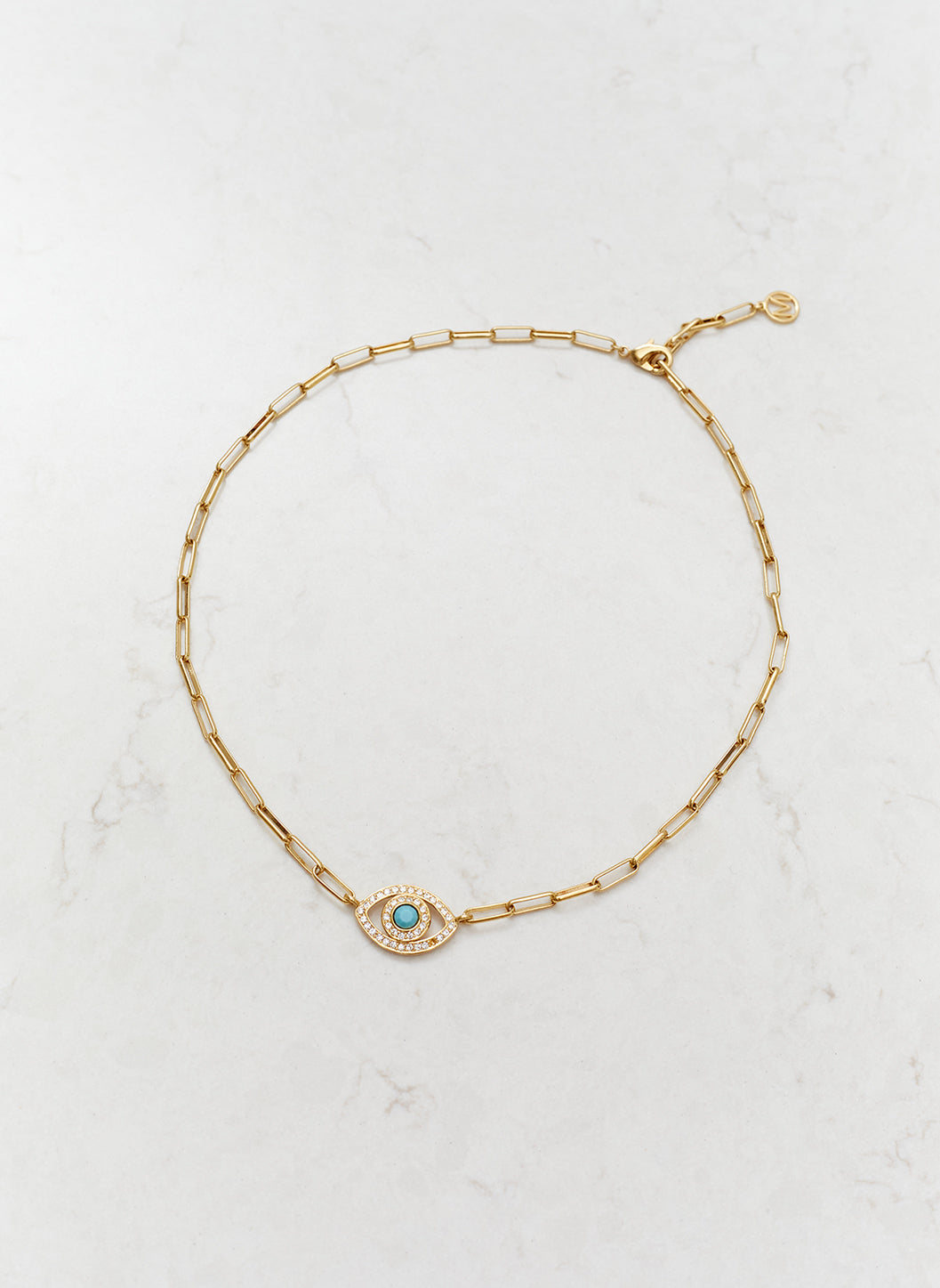 Gold Chain Eye Necklace | Official Site
