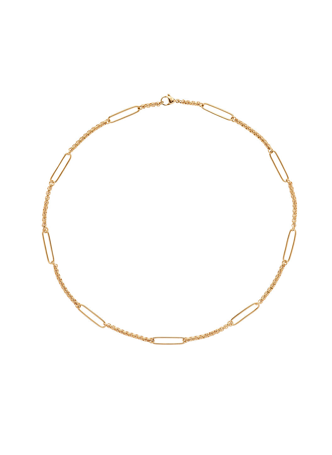Gold Mixed Chain Necklace | Official Site