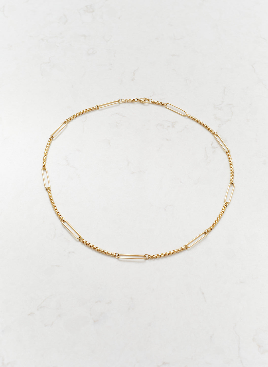 Gold Mixed Chain Necklace | Official Site