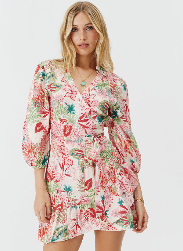 Izzy Hawaiian Print Dress | Official Site