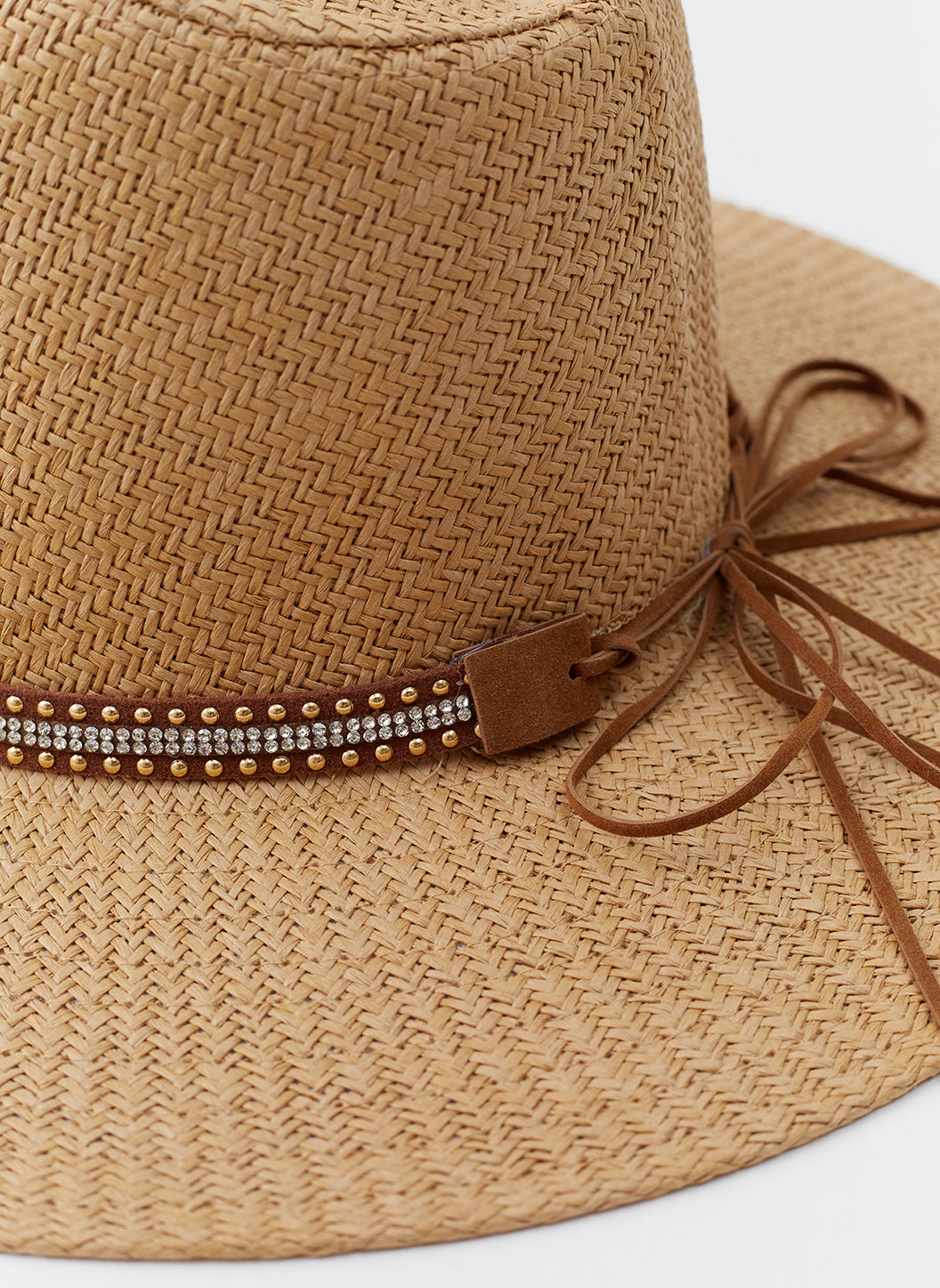 Kate Tan Stud Belt Hat | Official Site