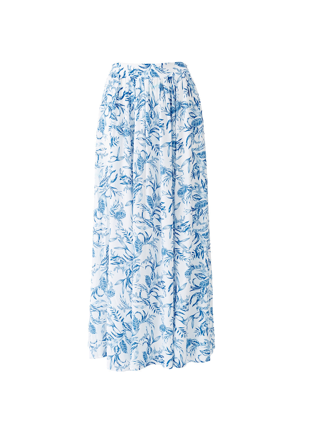 Mira Blue Leaf Skirt | Official Site