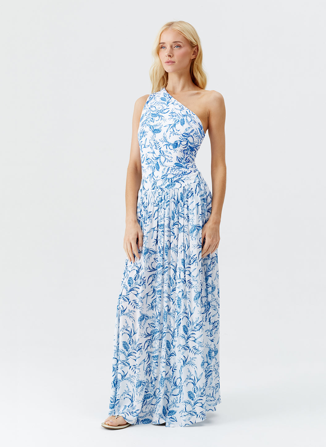 Mira Blue Leaf Skirt | Official Site