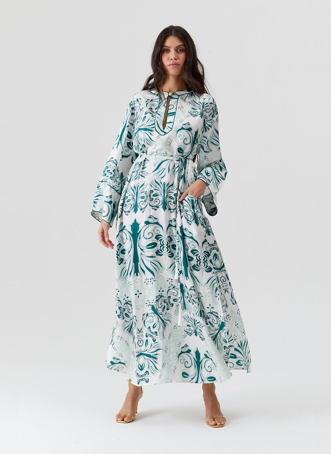 Zephyra Topaz One Size Kaftan | Official Site
