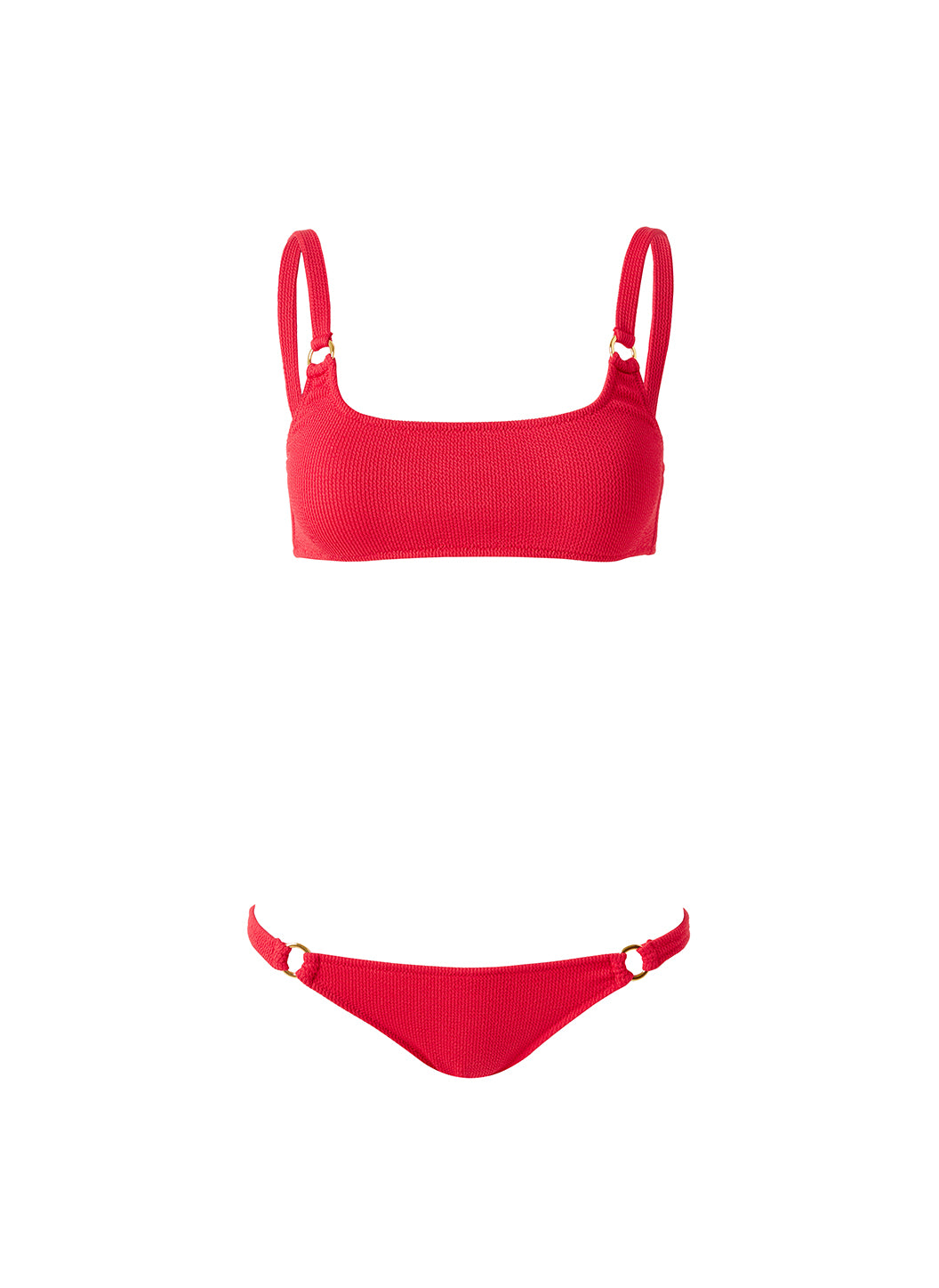 Bari Red Ridges Bikini Top | Official Site