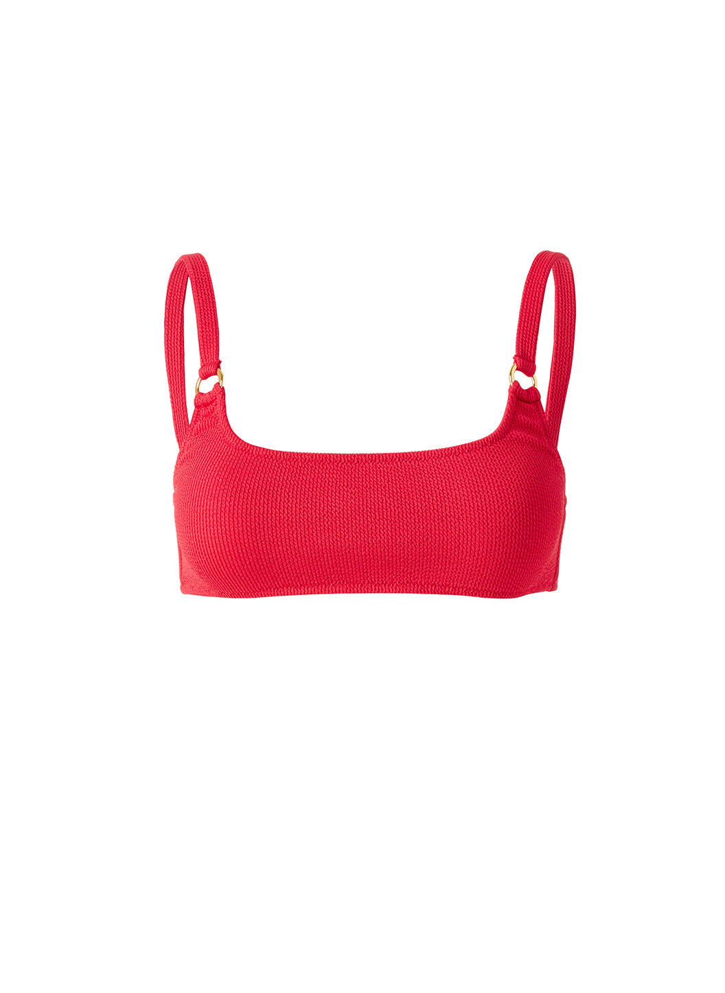 Bari Red Ridges Bikini Top | Official Site