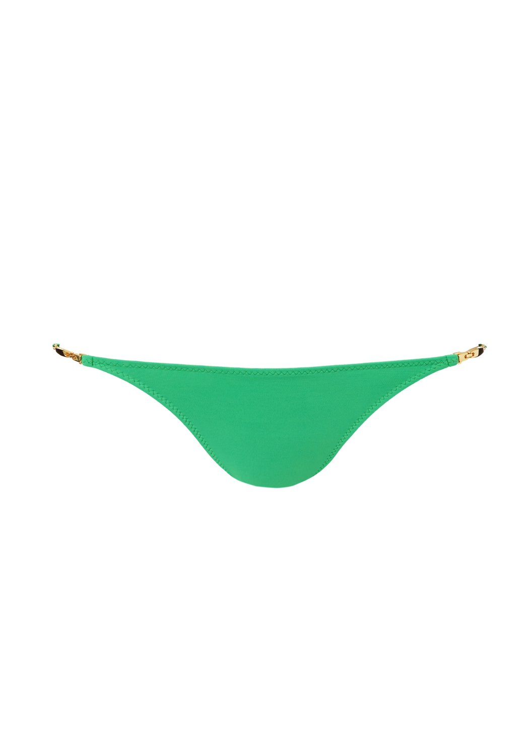 Mustique Green Halterneck Gold Link Bikini Bottom