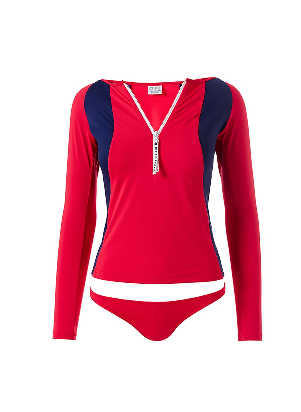 Exclusive Bondi Red Navy Eco Bikini Bottom | Official Site
