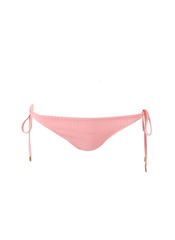 Cancun Blush Ribbed Bikini Bottom | Official Site