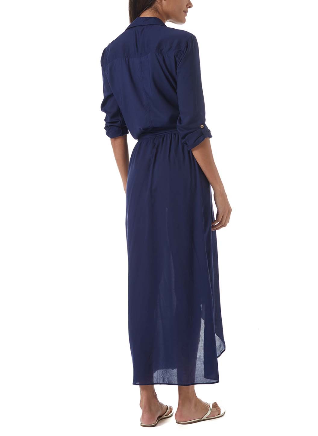 Melissa Odabash Robyn Navy Classic Shirt | Official Website