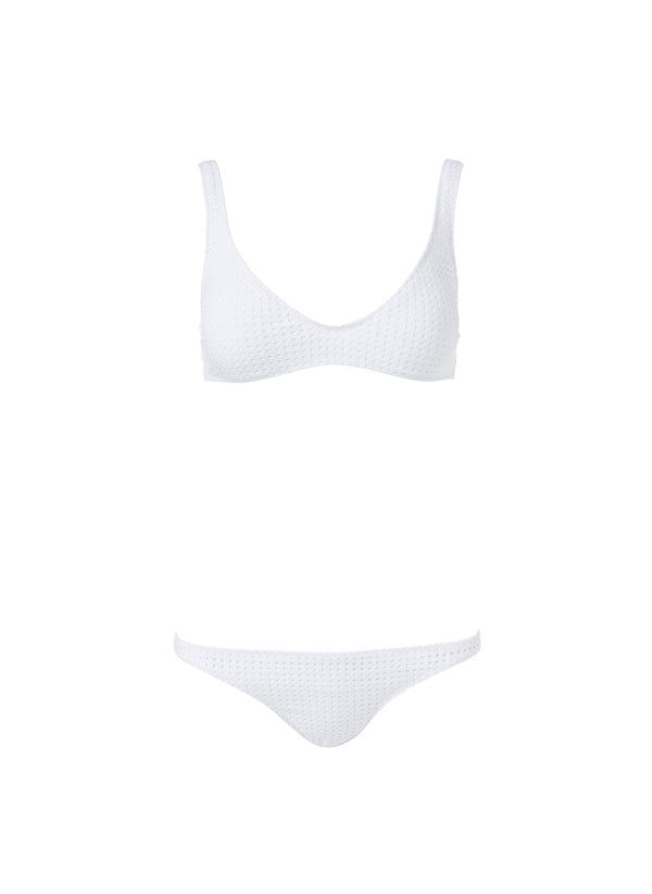Monaco White Lattice Bikini | Official Site