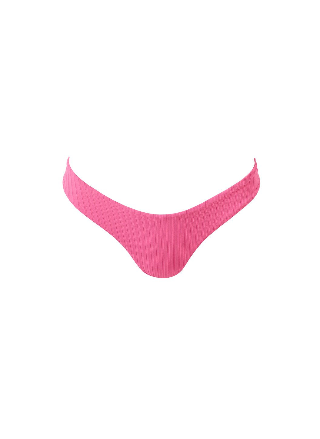 Vienna Hot Pink Ribbed Bikini Bottom | Official Site